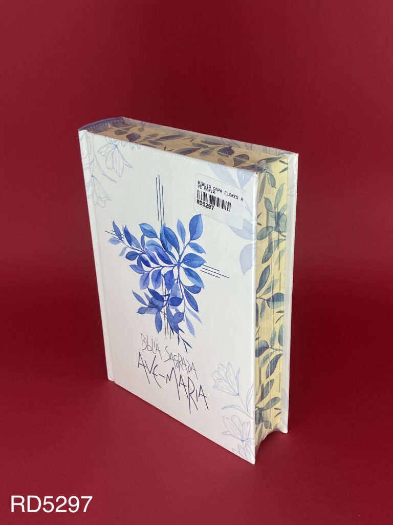 BÍBLIA CAPA FLORES AVE MARIA – Dominum Artigos Religiosos